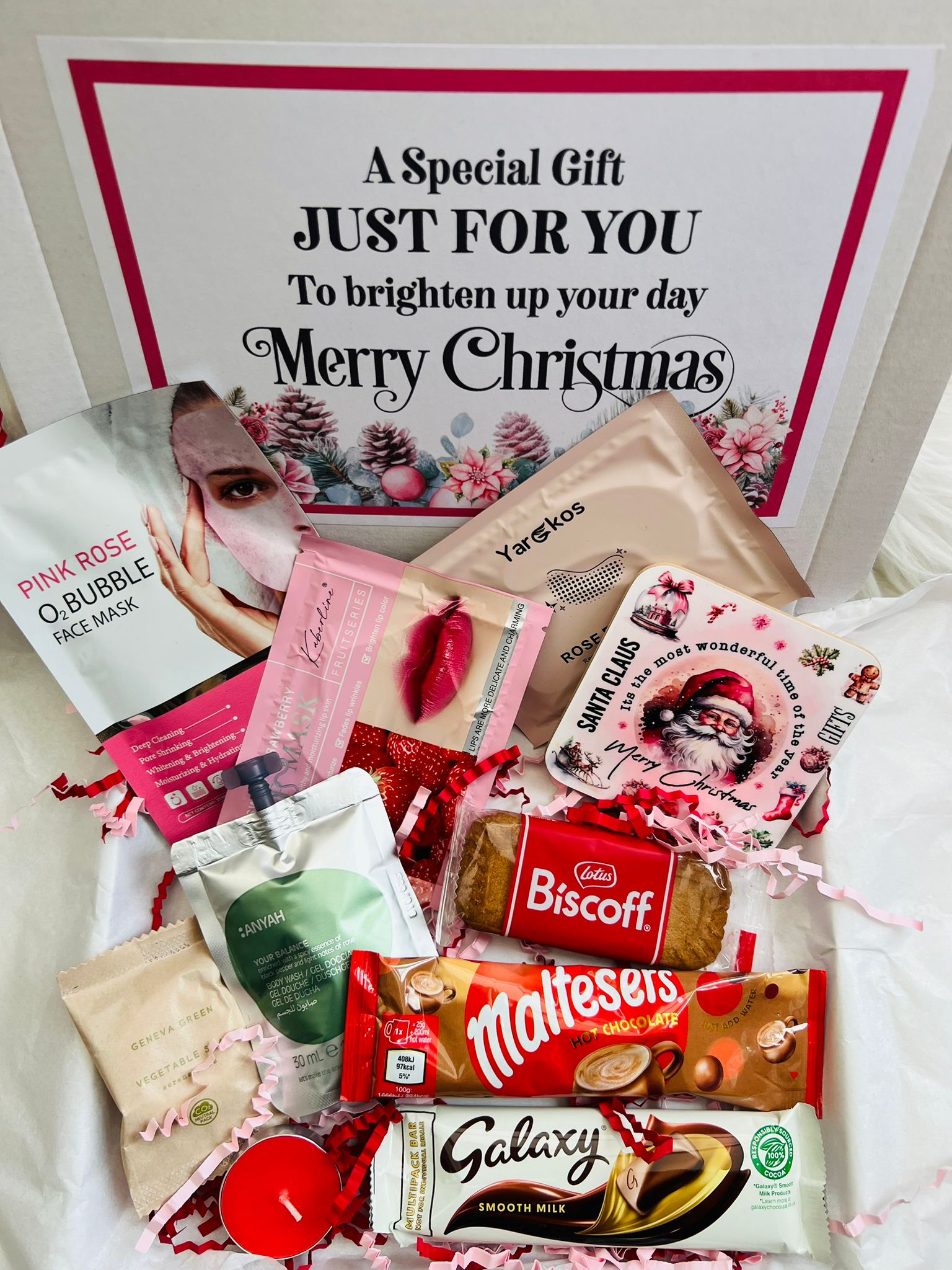 Christmas Pamper gift box for her, Secret Santa, Pamper hamper, Self c ...