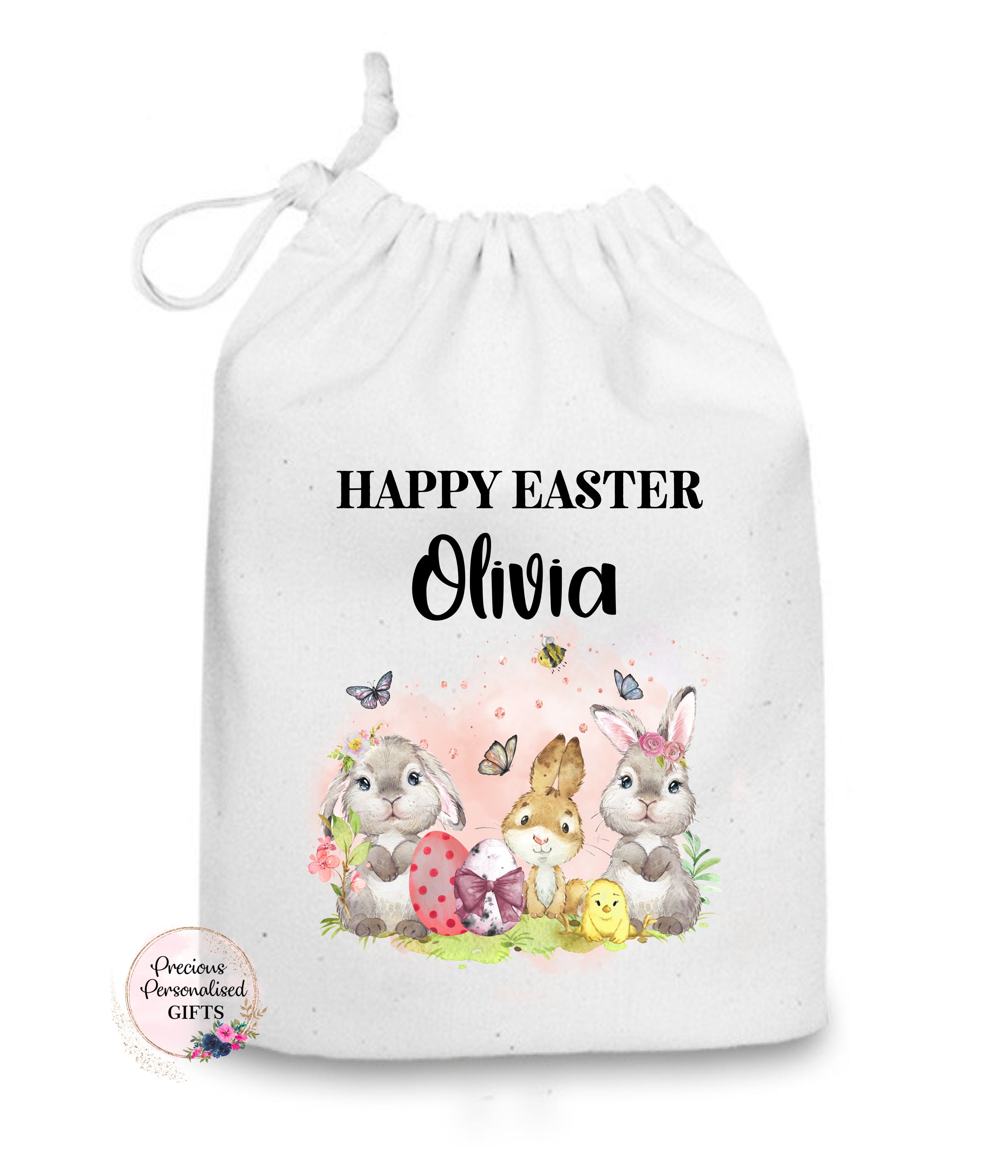 Personalised Easter Bag, Custom Easter Gift, Easter Egg Sack, Easter B ...